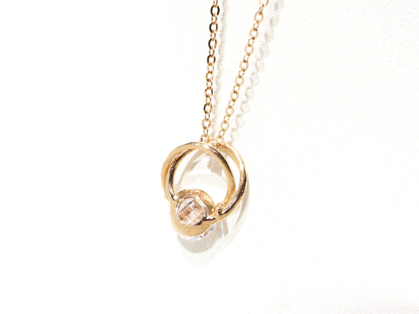 [로이드]14K 트윈 볼륨 탄생석 Gold 펜던트 (LPP19081G) - 현대Hmall