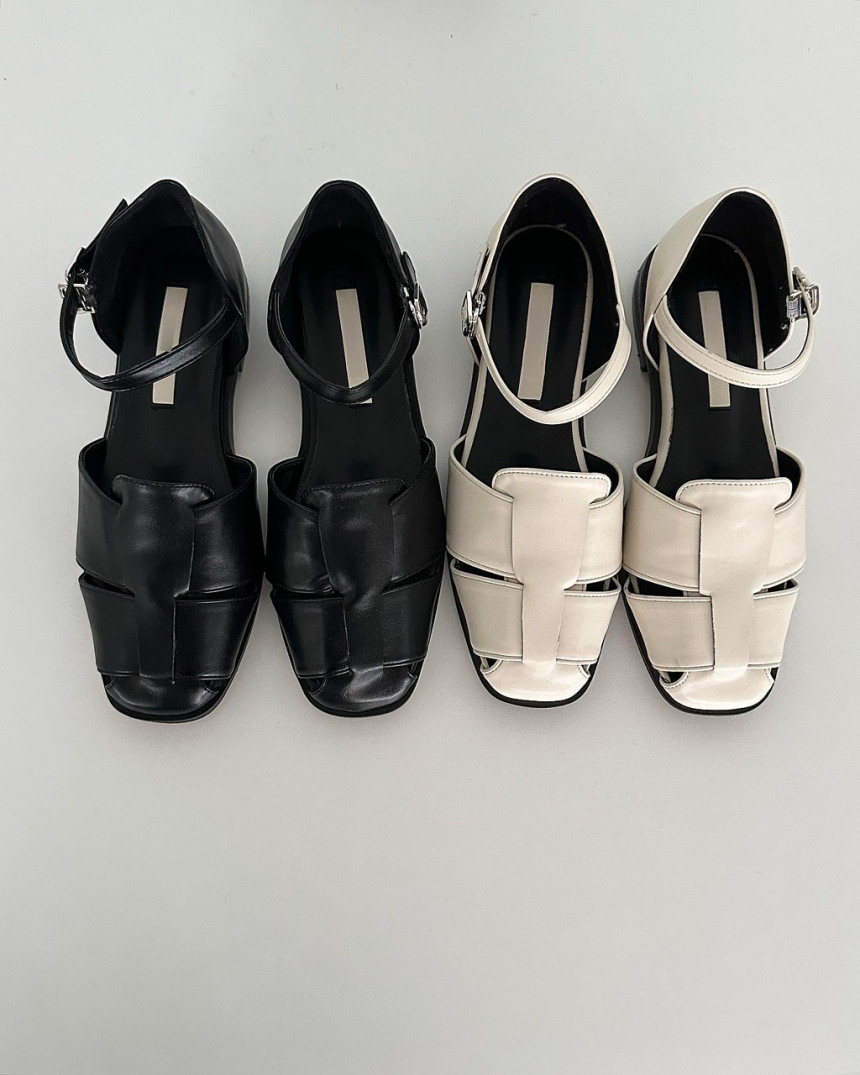 리오 여름 가죽 샌들