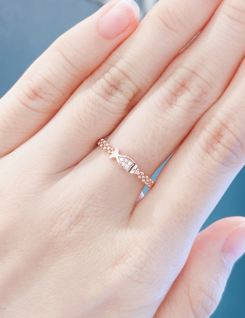 [로이드]14K 물고기 볼 Gold 반지 (LRS23005G) - 현대Hmall