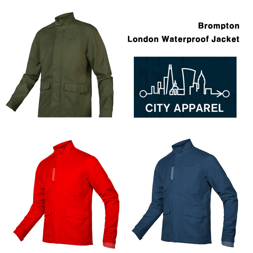 브롬톤 런던 워터프루프 자켓 ( 올리브, 네이, 레드 ) - London Waterproof Jacket : 바이크탑