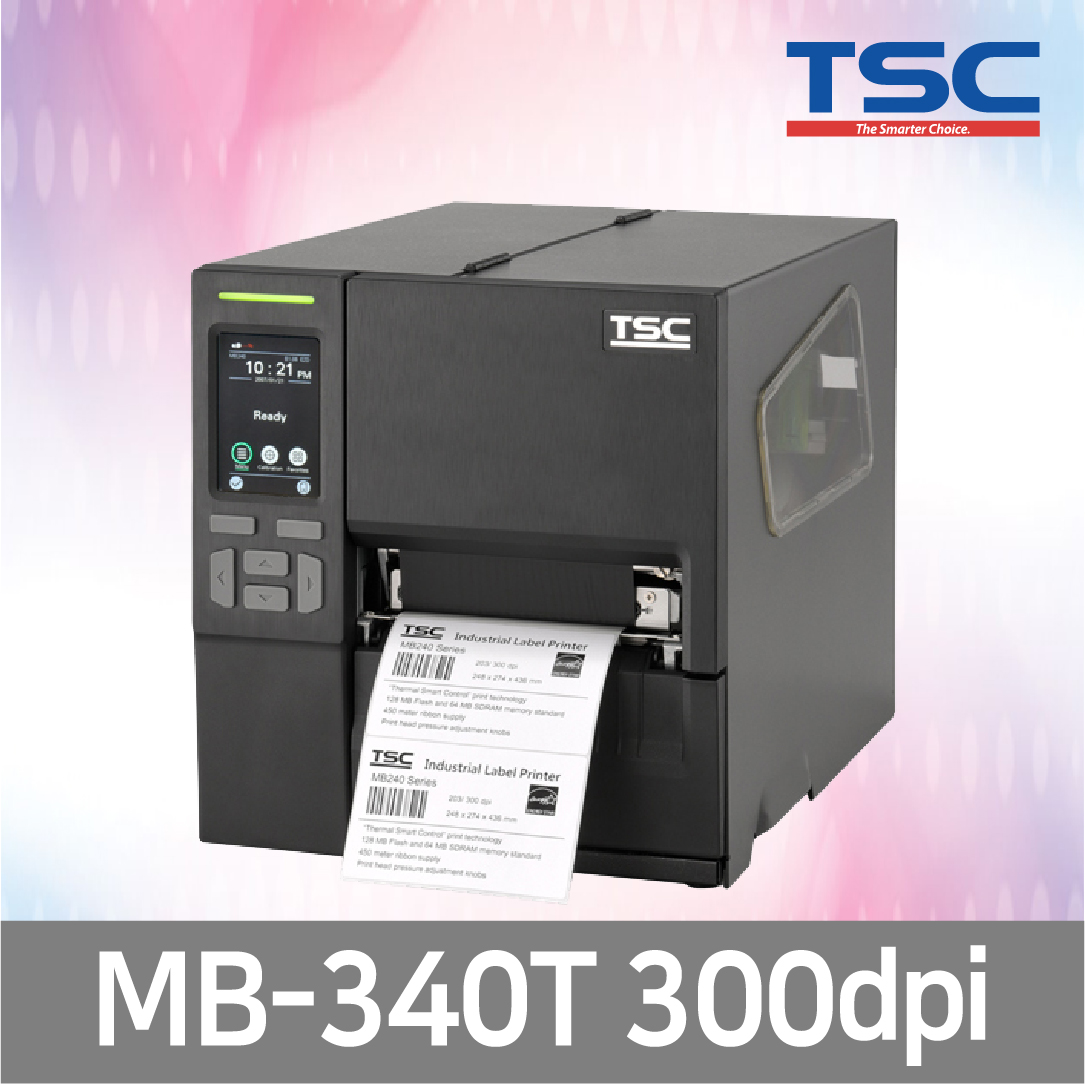 TSC MB-340T 300dpi 바코드 라벨 프린터 감열 열전사 : 제벡스코리아