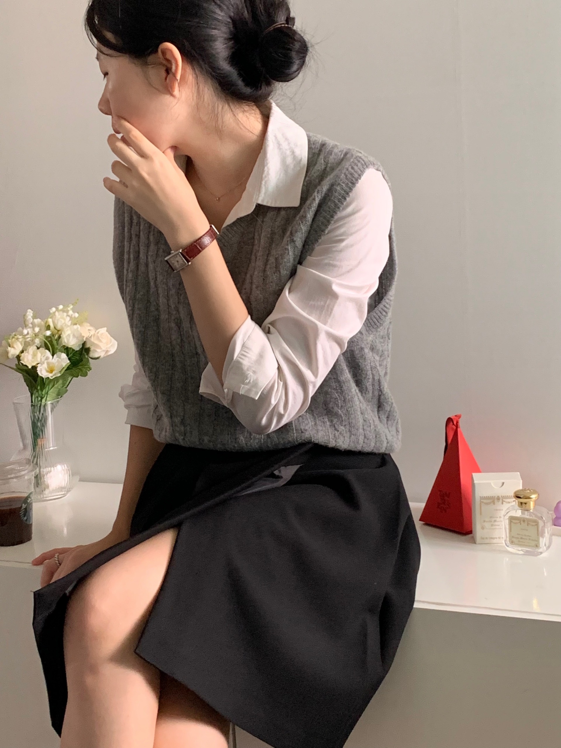 샘플세일바로배송 인생핏고급진 플리츠미디스커트 랩스커트 가을미디스커트 미디주름스커트 플리츠스커트 아코디언치마 도톰한