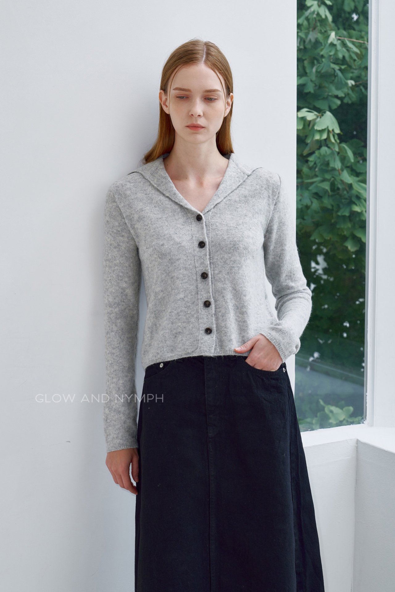 글로우앤님프 싱글 가디건 4color 23FW