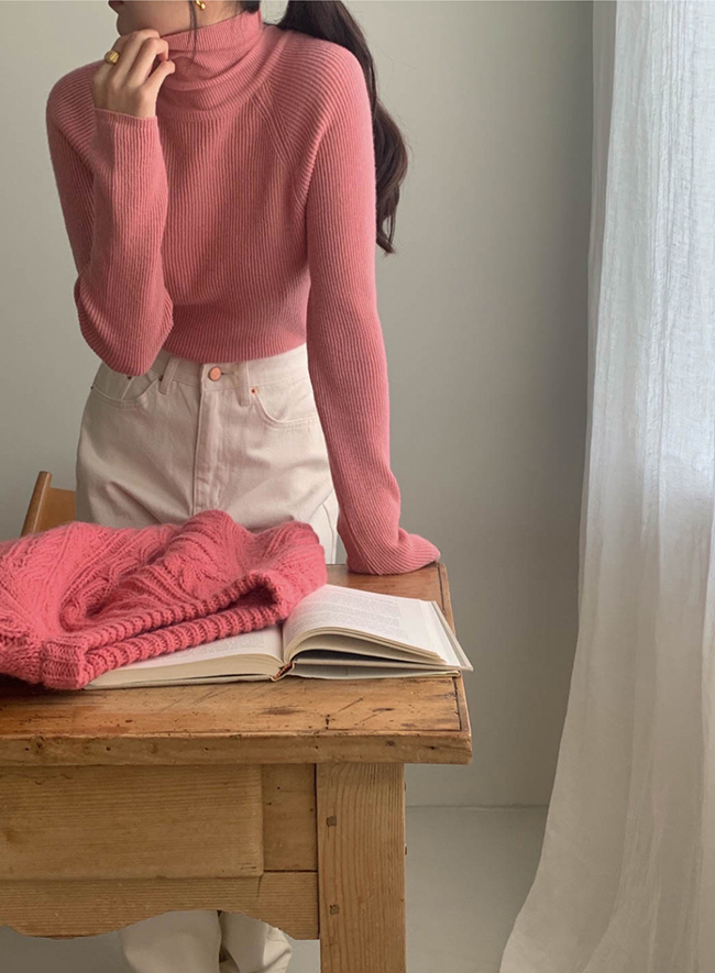 시그니처 롤리 폴라 니트 (5col) signature