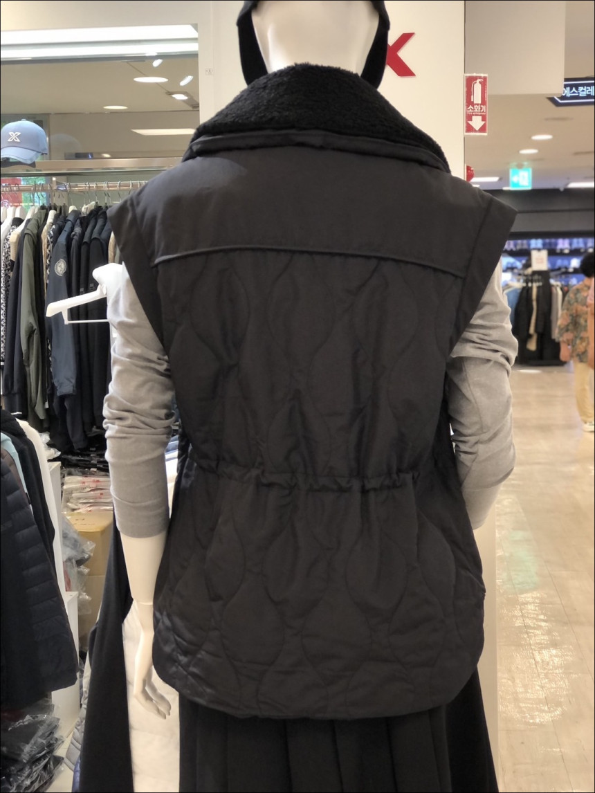 JDX 여성가을 에리 플리스 항아리 베스트(X2WVU7164) BK- 이랜드몰