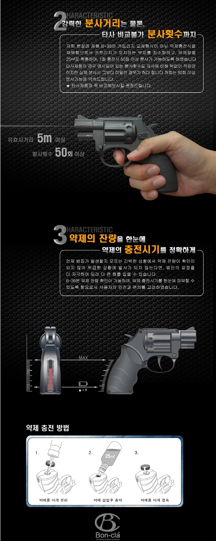 B 38 Darkgray 스프레이건 호신용품 자기방어장비 경 비업체 경호업체 개인방어용 엘케이캠 Lkcam 셀프증거