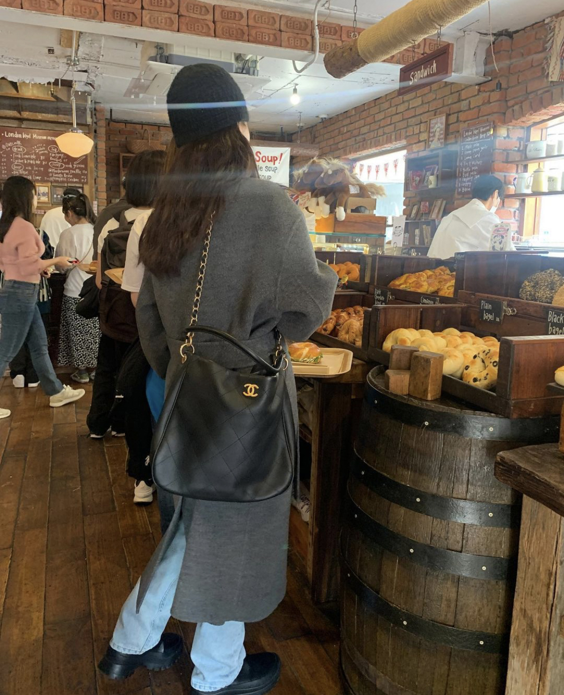 BR 스탠드 코트 핸드메이드 울 하이넥 스트랩 롱 ct (4col)