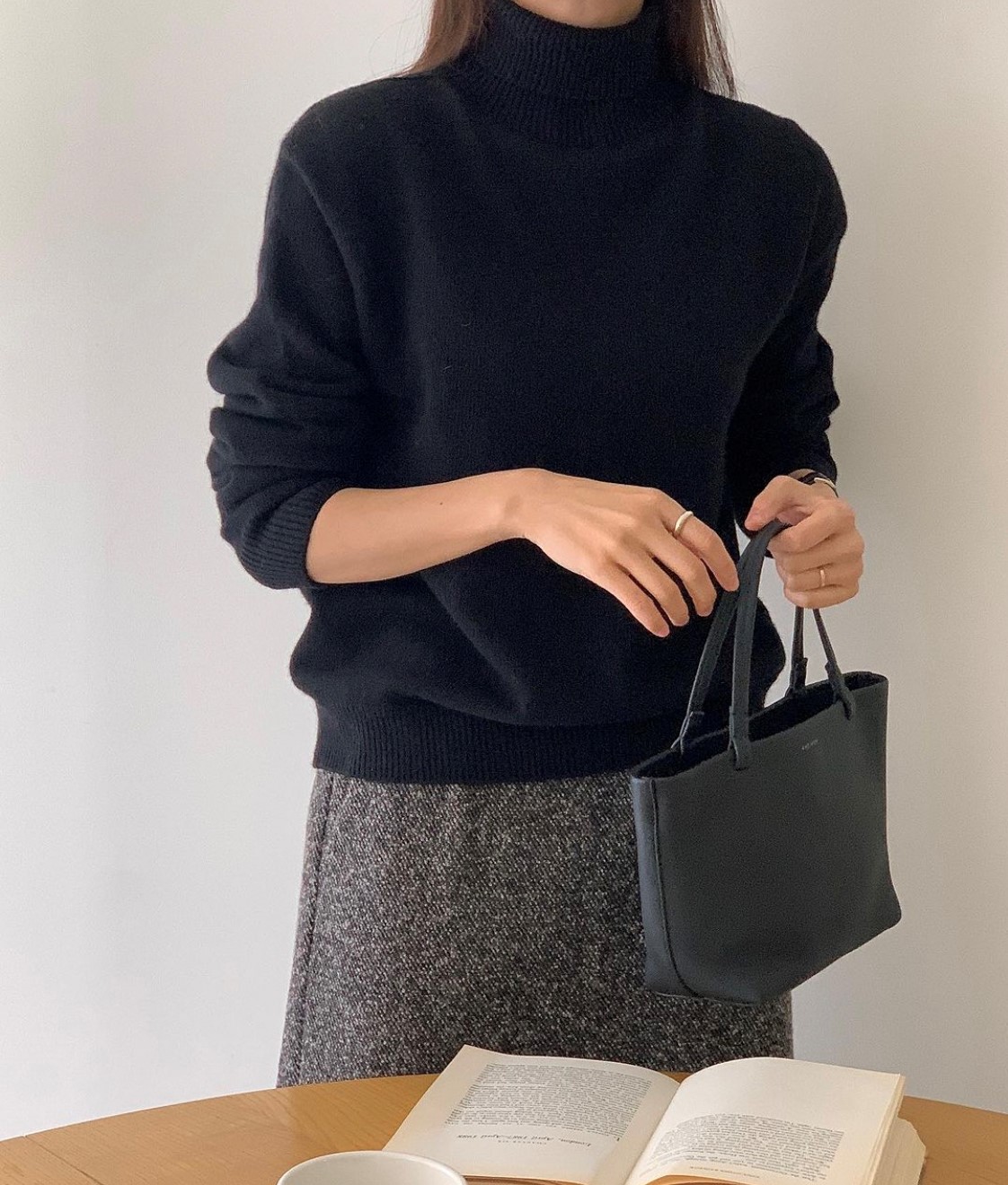 Feb11 페브러리 캐시 홀가 터틀넥 니트 긴팔 폴라 nt (4col)