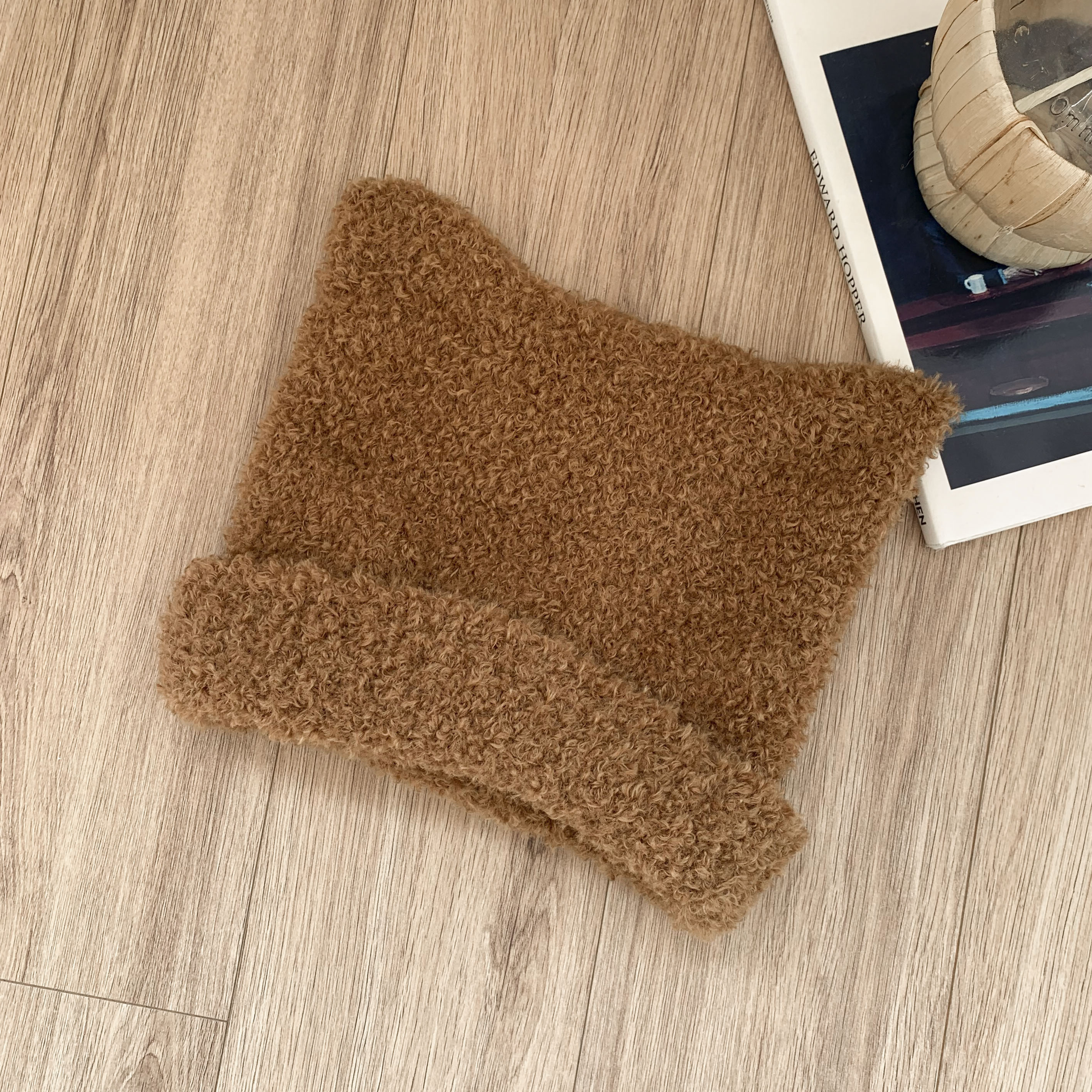 블루씨티 [MD소장] 데빌 캣츠 뽀글이 고양이귀 뿔 비니 모자 5color