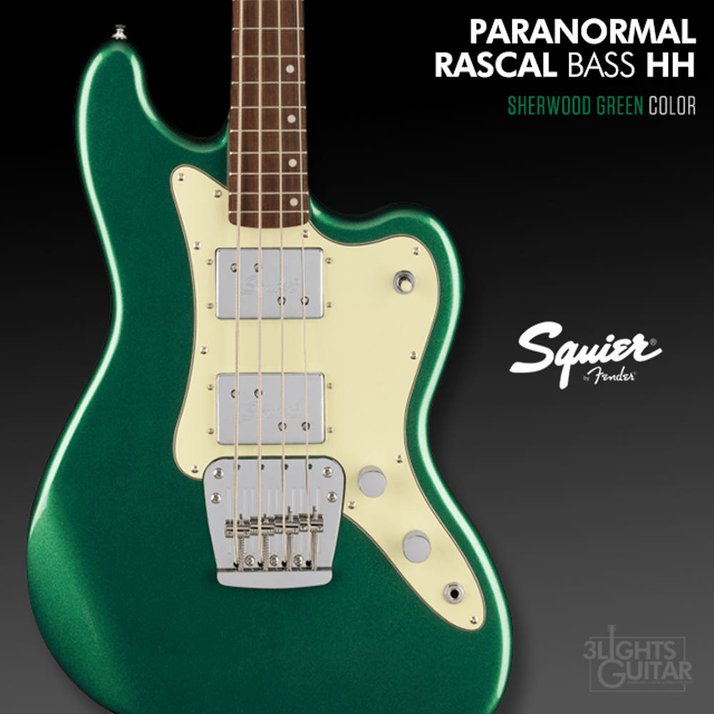 스콰이어 [당일발송] 스콰이어 숏스케일 베이스기타 파라노말 라스칼 베이스 Hh Shw Squier Paranormal