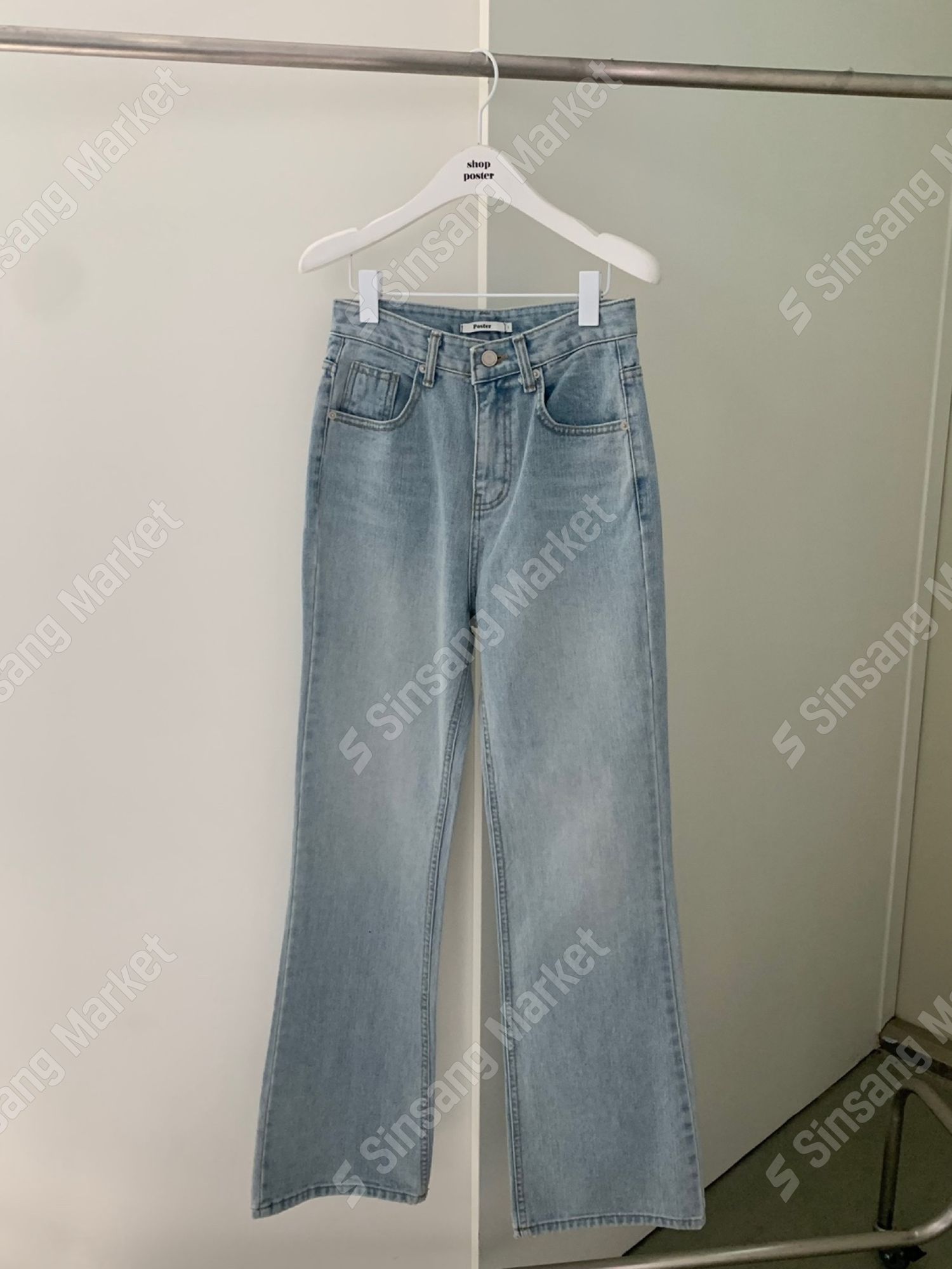 스윗아이 [당일] 포스터 플러팅 부츠컷 청바지 연청 진청 24 봄 2col 신상