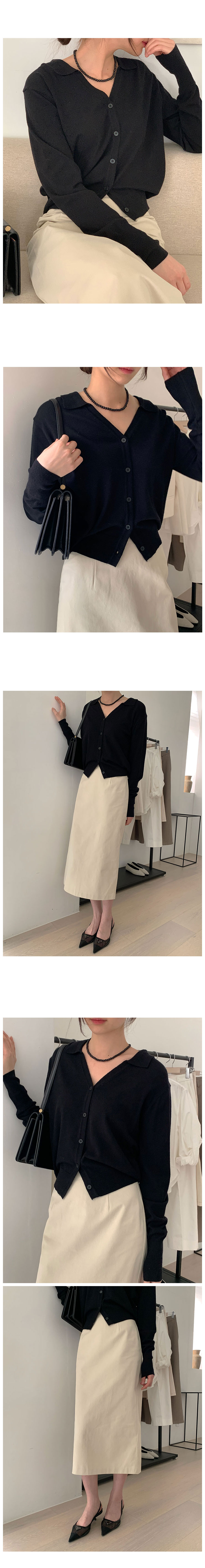 カラーVネックベーシックニットカーディガン4color | ファッション通販サイト NUGU