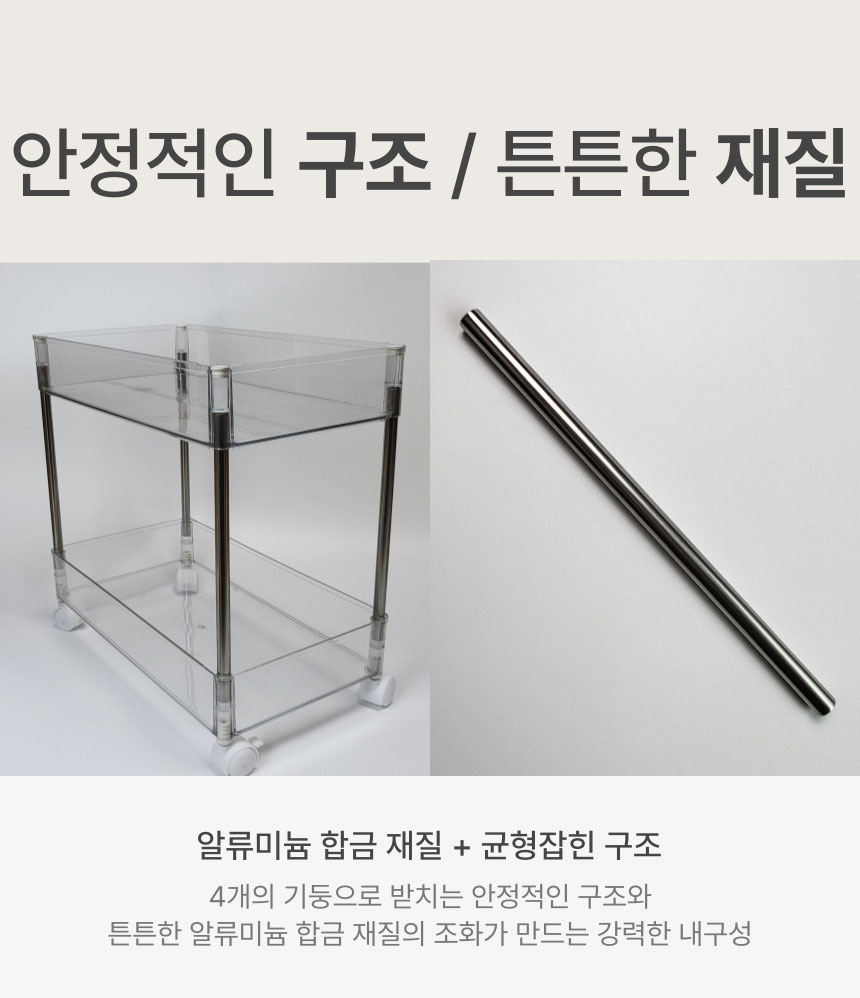 트롤리·이동식선반 10쿠폰 낮은 책장 서재 인테리어 거실 이동식 미니 틈새 투명 선반 2단 3단 트롤리 오늘의집 쇼핑