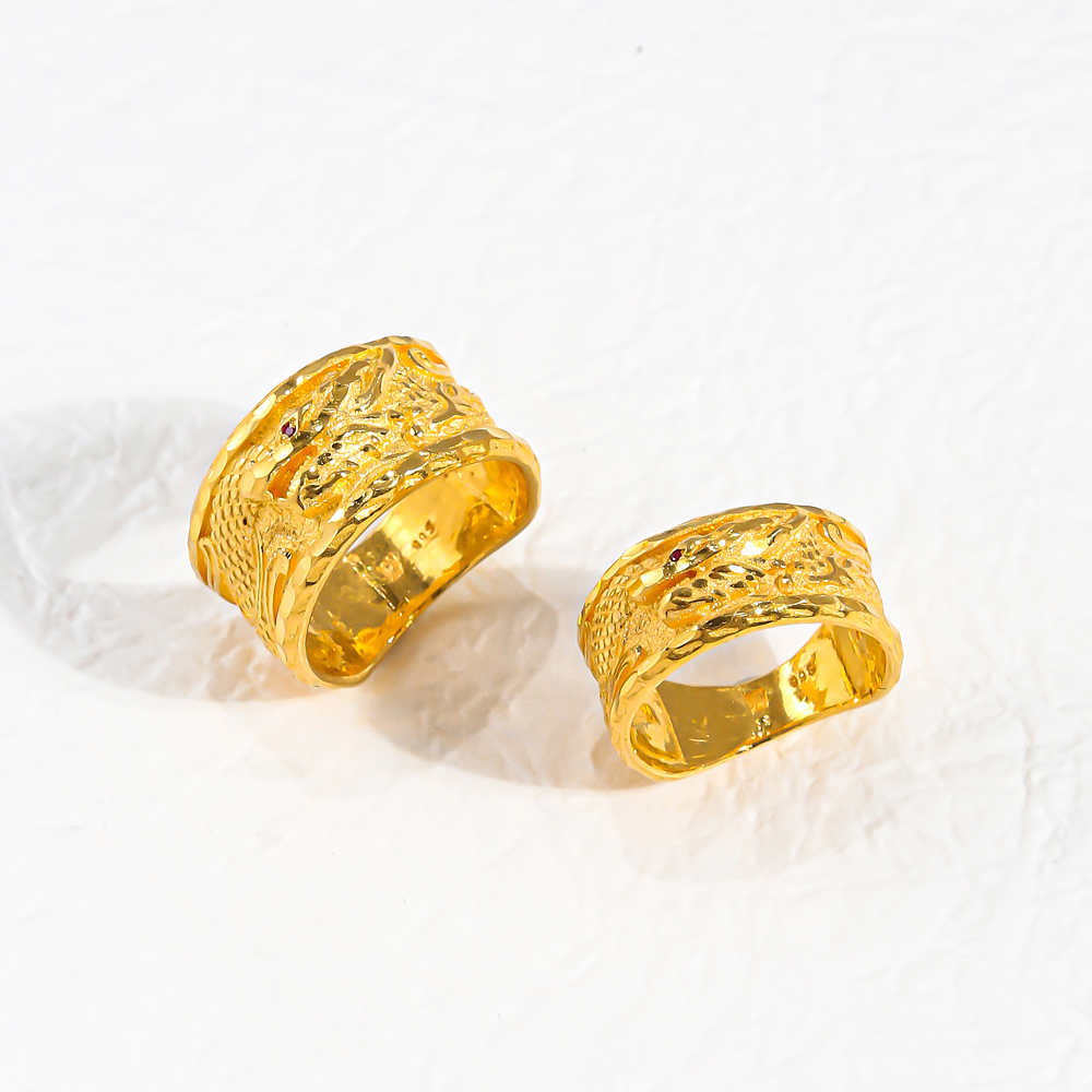 24K 순금 반지 용 컷팅 볼드 링 18.75g : 한국귀금속보석거래소