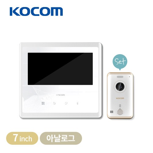 [방문설치] 코콤 비디오폰 KCV-S701/KC-R80E 아날로그 4선식 : HADASYSTEM
