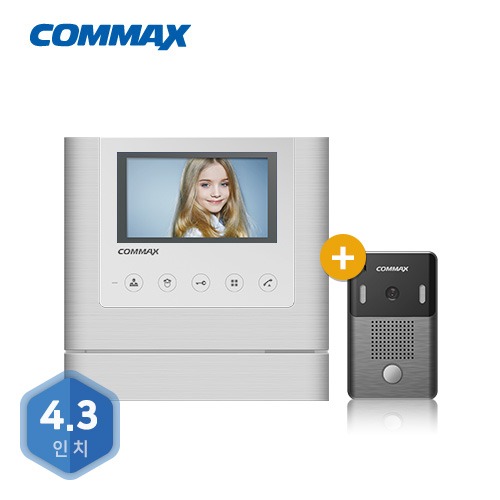 코맥스 CAV-43M 아날로그 아파트 빌라 주택 4.3인치 비디오폰 인터폰 : HADASYSTEM