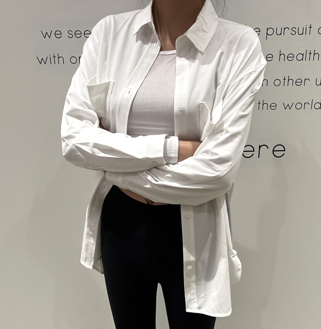 알로요가 여성 드림스케이프 버튼 다운 롱 슬리브 셔츠 ALO DREAMSCAPE BUTTON DOWN LONG SLEEVE : 세레나마켓