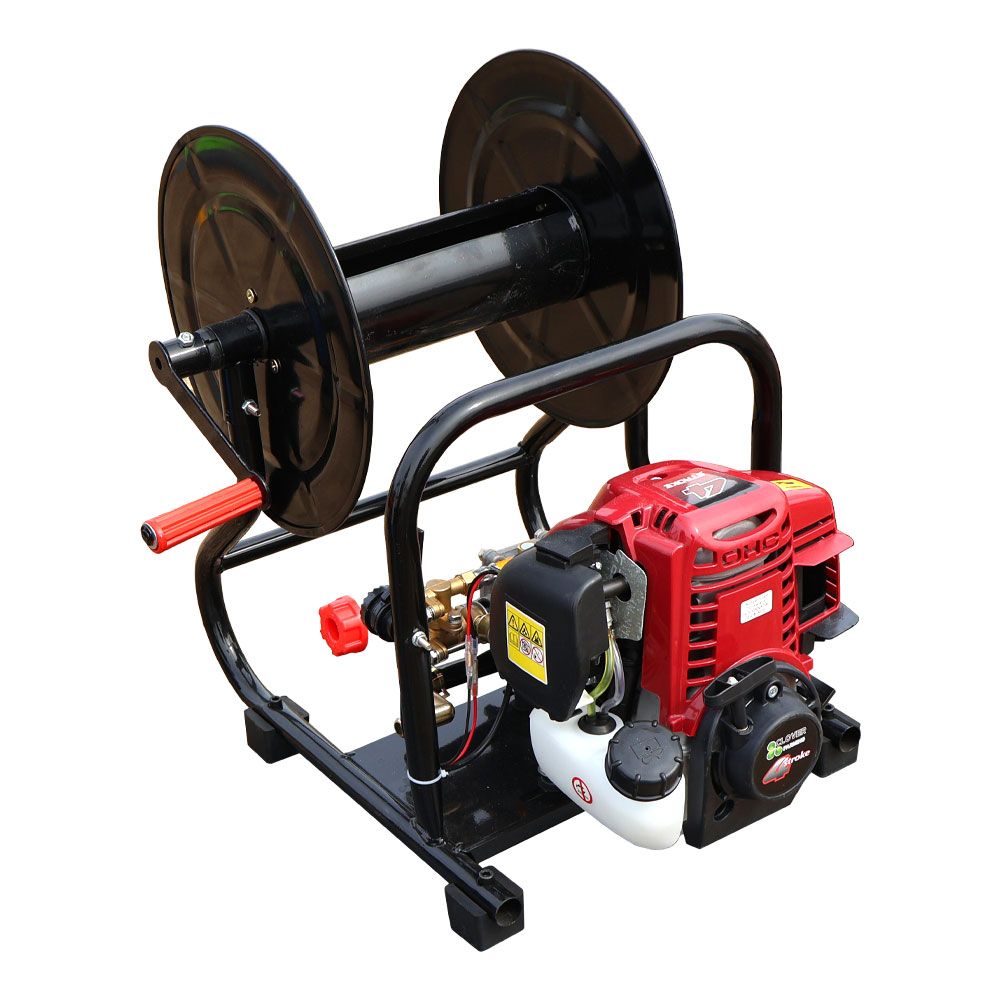 4행정 35.8cc 혼다 타입 엔진 동력 분무기 구보텍 호스릴 탑재형 농약 살수기 : 최강농기계