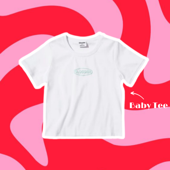 [여름한정리미티드] 글로시에 썸머 베이비티 Glossier. Summer Baby Tee : 마이델