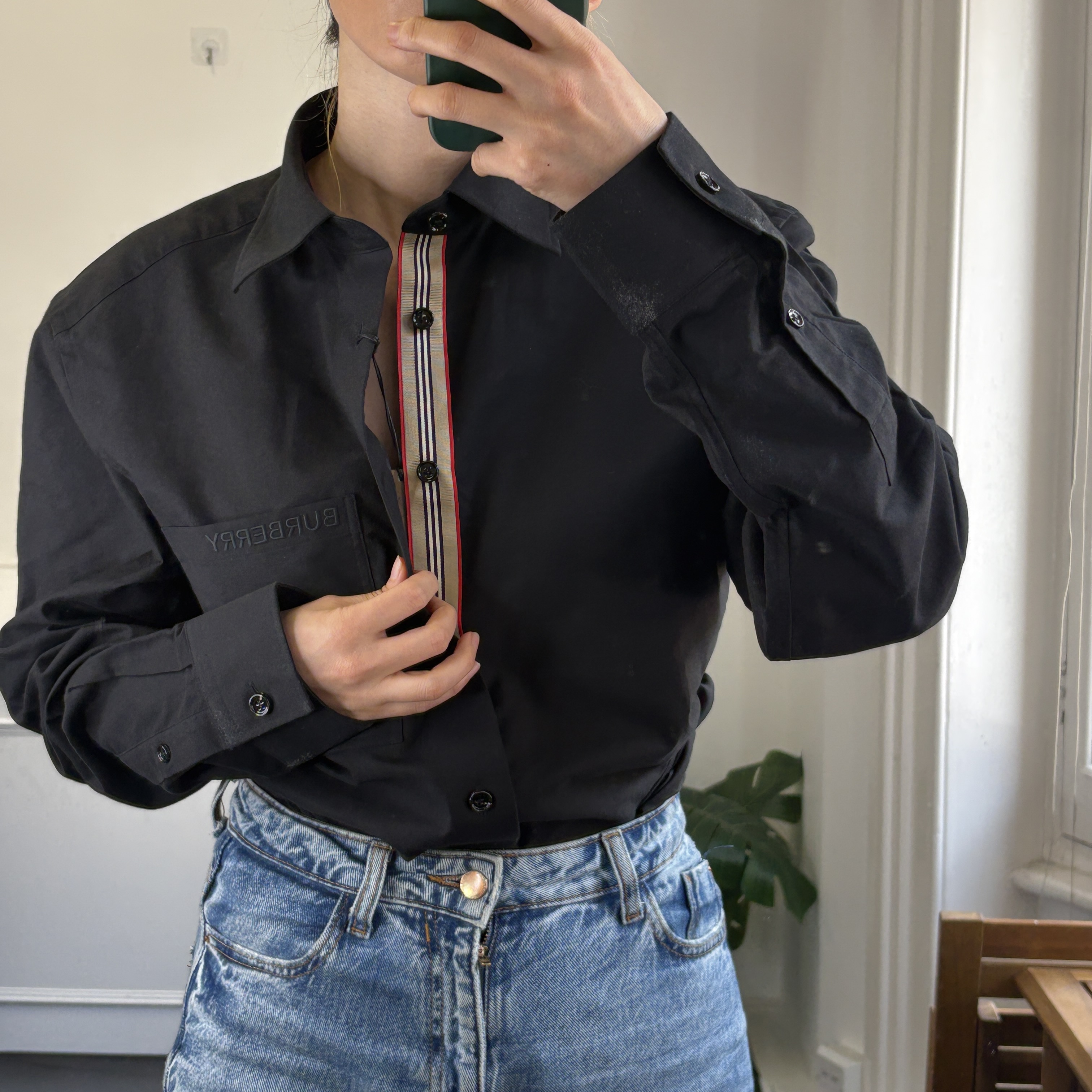 [아울렛/관부가세포함] 버버리 CLAVERDON 코튼 로고 긴팔 남성 셔츠 / 80842841 : 실시간 런던